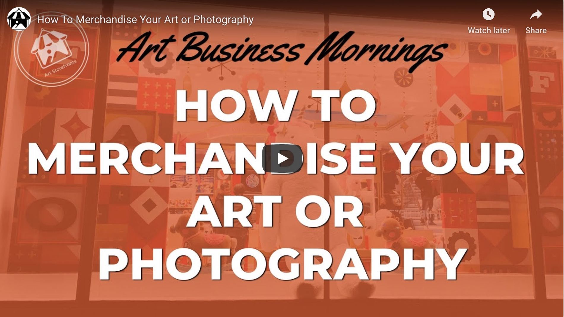 How To Merchandise Your Art or Photography | Art Business Mornings