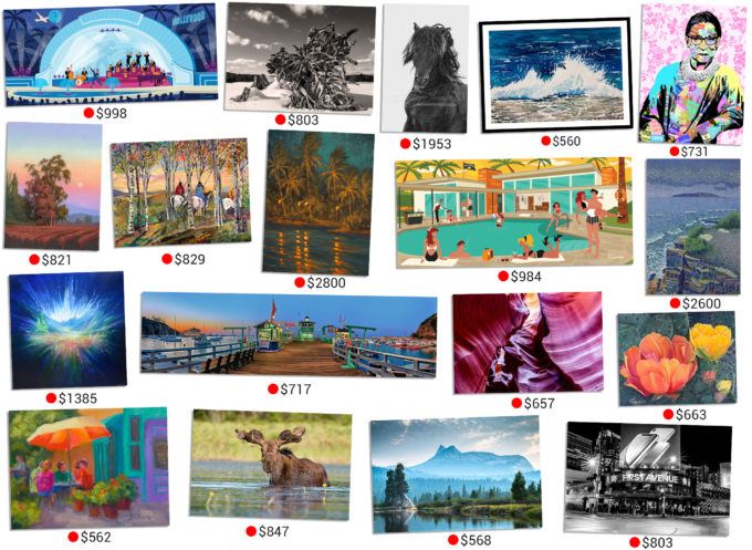A look at what artwork is selling THIS WEEK. - Learn How to Sell Art ...