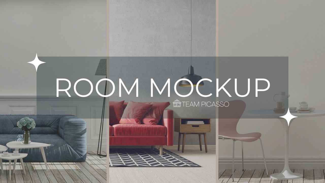 3 Free Art Room Mockups for Artists and Photographers